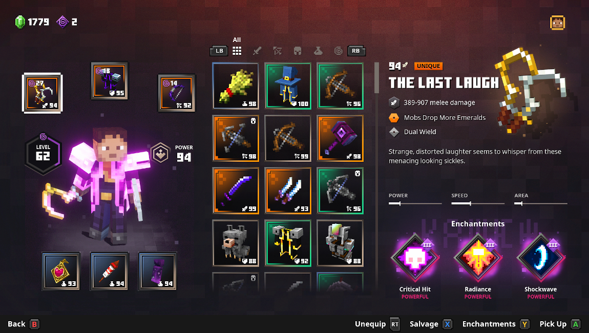 The Gear I Completed Minecraft Dungeons on Apocalypse With – King Toko